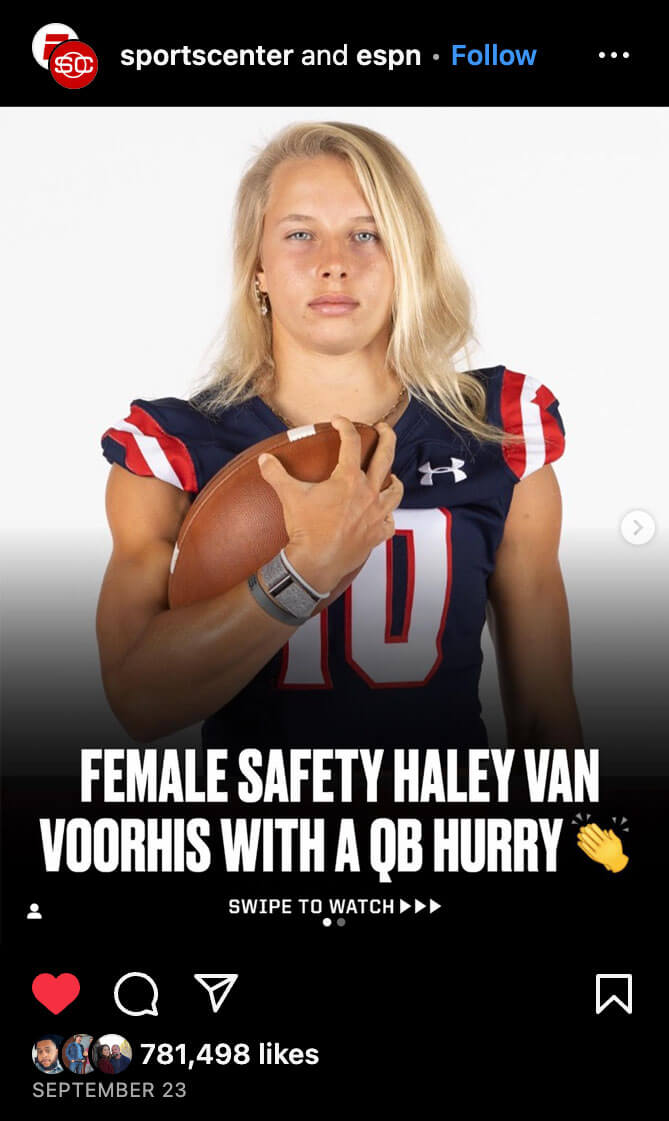 Shenandoah University's Haley Van Voorhis Makes National Headlines For ...